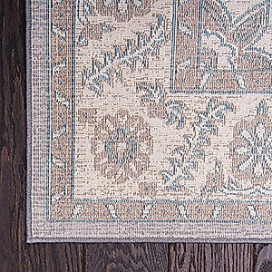 Unique Loom Salzburg Collection Classic Traditional Design Oriental Inspired Border Area Rug, 9 ft x 12 ft, Gray/Beige