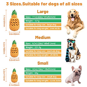 PETOPIA Dog Toys for Large Dogs, Pineapple Dog Chew Toys for Aggressive Chewers, Indestructible Dog Toys for Aggressive Chewers, Dog Toys for Aggressive Chewers (Large)