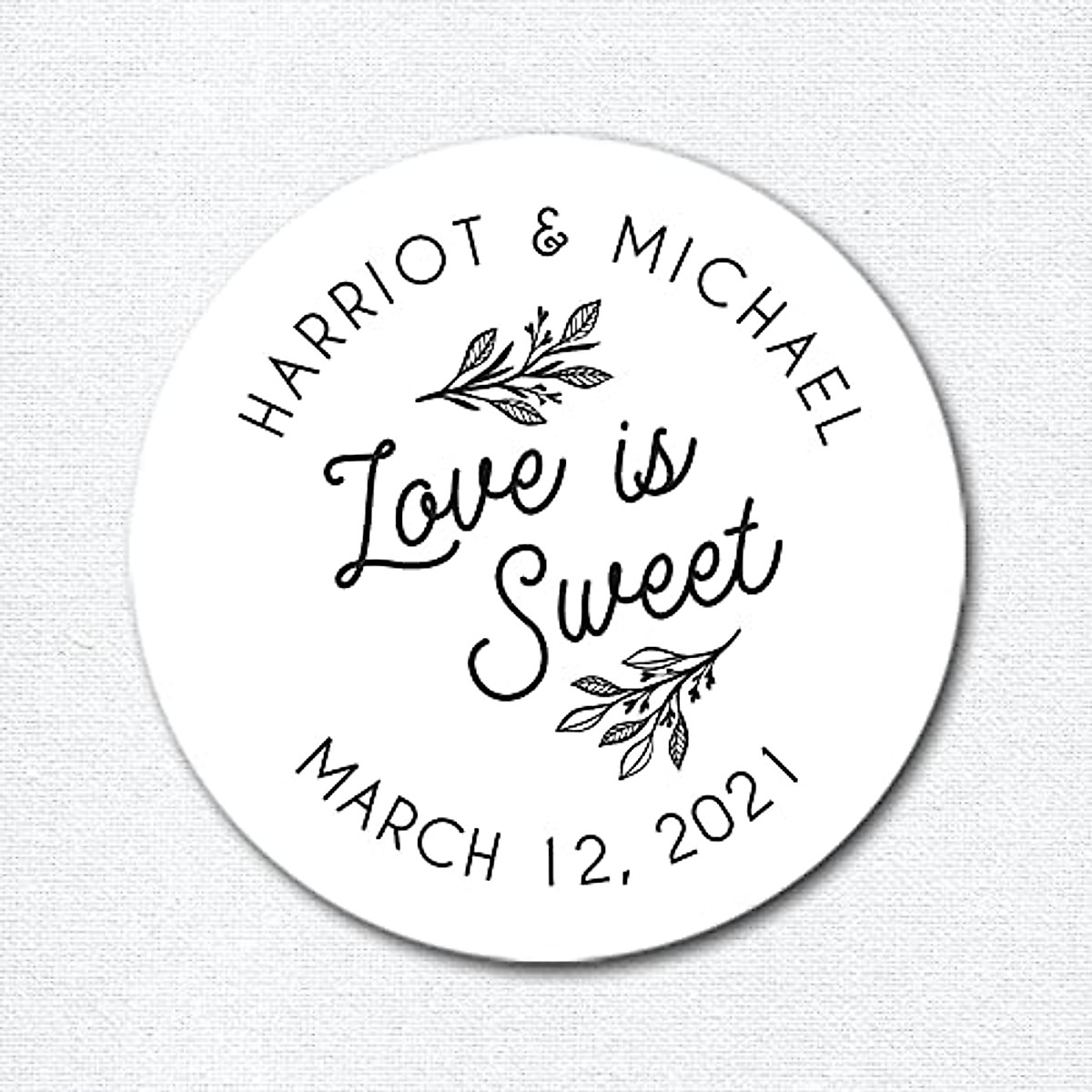 Love is sweet stickers, Love is sweet labels, Party Favor Stickers, Honey wedding favor labels F16:19