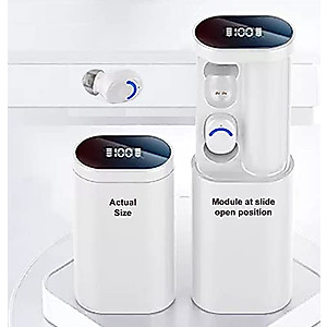 Bluetooth-Earphones-Earbuds/Noise-Canceling/Power-Bank-Mobile-Phone-Charger, in White Color