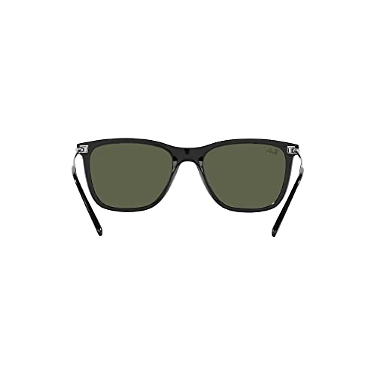 Ray-Ban Rb4344 Square Sunglasses, Black/Green, 56 mm
