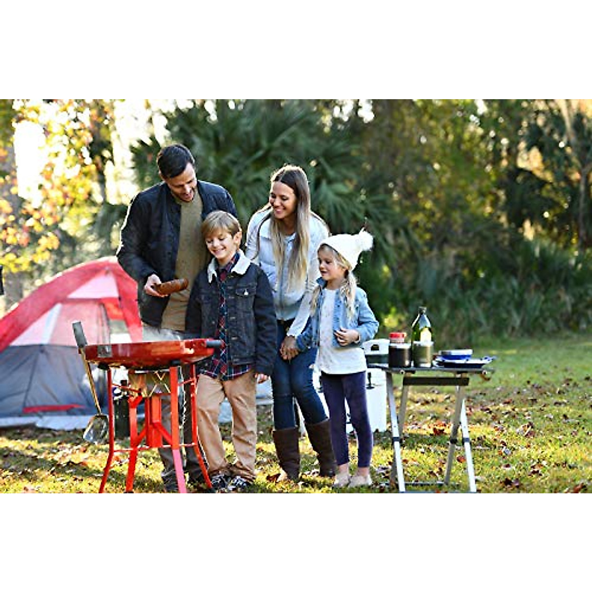 Original FIREDISC 24" Short Outdoor Portable Propane Cooker | Red