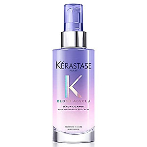 KERASTASE Blond Absolu Cicanuit Conditioning Hair Serum | For Damaged, Bleached, or Highlighted Hair | Leave-In Overnight Treatment Serum | With Hyaluronic Acid & Edelweiss Flower | 3.04 Fl Oz