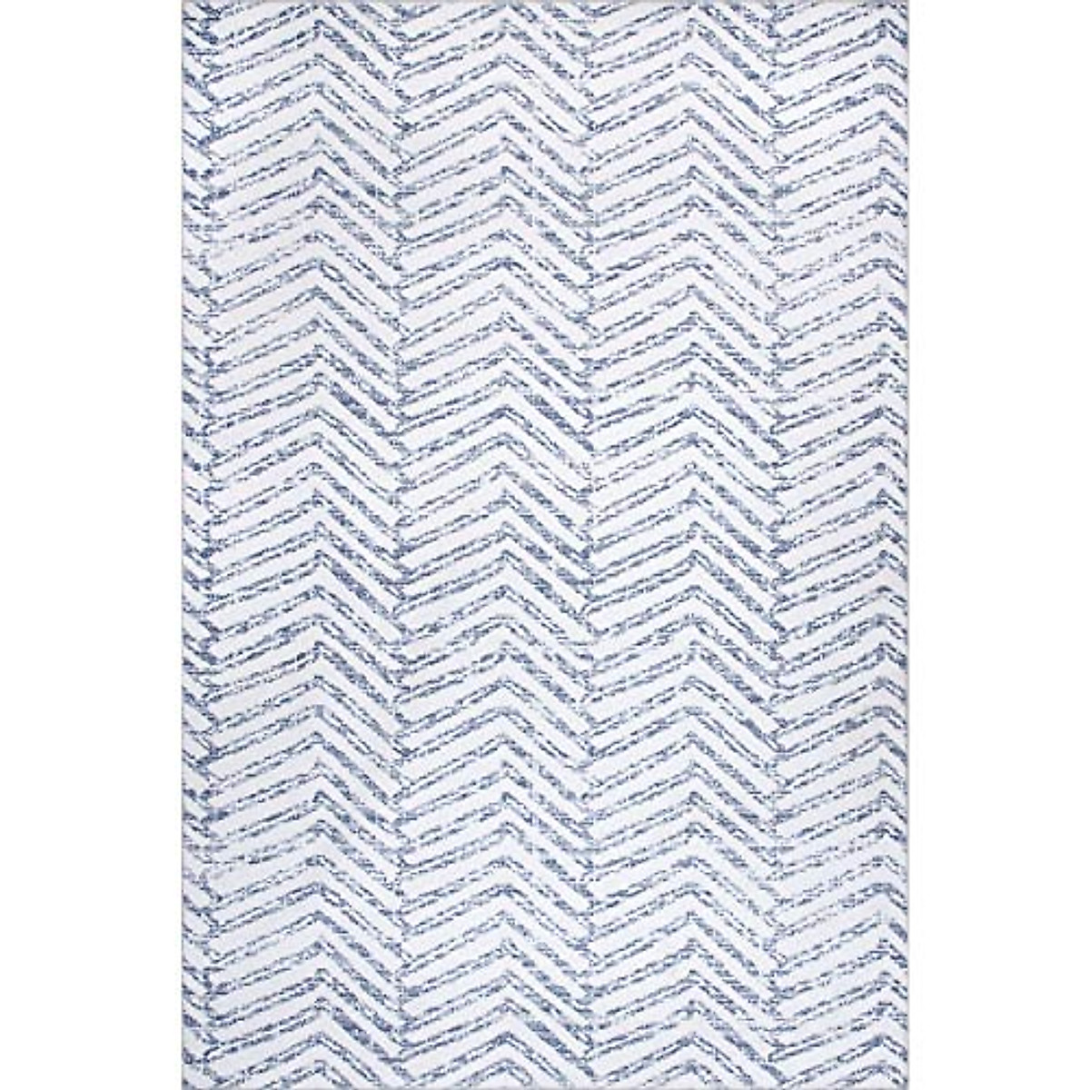 nuLOOM Rosanne Machine Washable Geometric Area Rug, 5' x 8', Blue