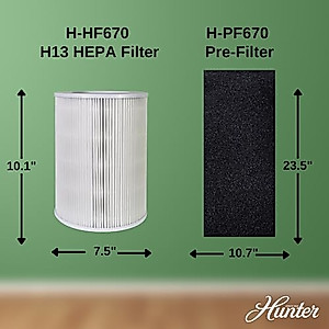 Hunter Fan H-HF670-VP Replacement Value Pack for HP670 Tower Purifier
