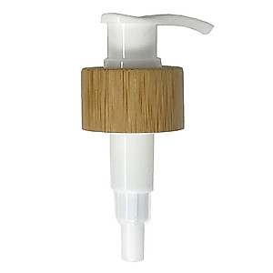 Plastic Bamboo Wood Treatment Soap and Lotion Pump (Pack of 2) (White, 28/400)