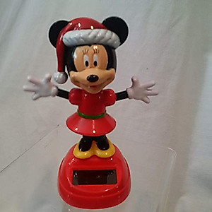 Minnie Mouse Christmas Minnie Solar Character, Dancer Bobble Head