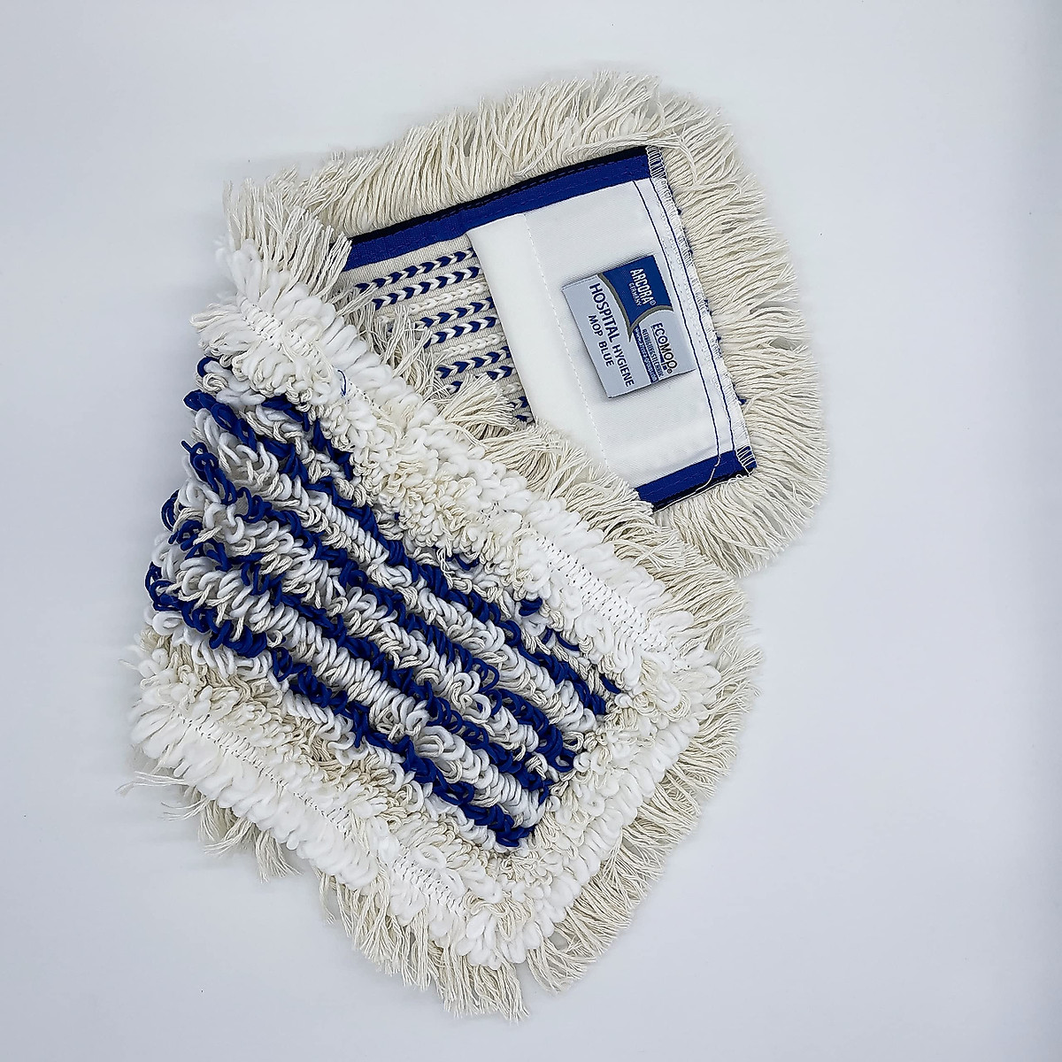 Arcora Professional Hospital Hygiene Microfiber Mop Pad - Hardwood Floor Mop - Dry & Wet Mop for Wood, Laminate, Tile, Vinyl Floors, Smooth. 4 Yarn Fibers - Made in Germany (19.7 Inch)