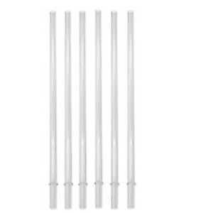 Peachy Kitchen Acrylic Straws, Set of 6