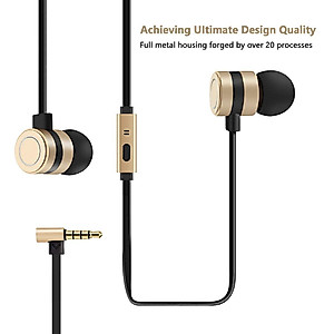 JOVERS 3.5mm Earbuds, Microphone Earphones Stereo Headphones Noise Headset Fit Compatible with Earbud Xs/XR/XS Max/Earbud 7/7 Plus Earbud 8/8Plus / Earbud X Earphones