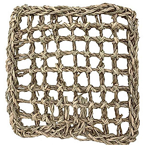 Bonka Bird Toys 1766 Seagrass Mat 7X7 Foraging Bird Toy Parrot Part Rabbit Part Natural Craft Part Animal Cage Bedding