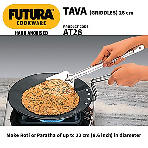 Hawkins-Futura Hard Anodized Concave Griddle Tava, 11-Inch Diameter