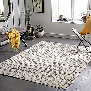 Artistic Weavers Tevazu Moroccan Boho Area Rug,7'10" x 10',Light Grey