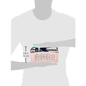 Minky Pink M Cloth Storage Basket Set