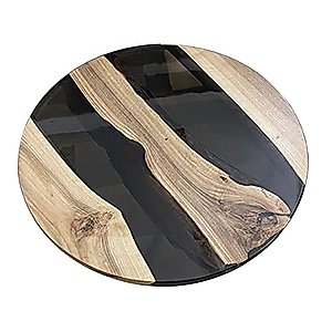 Epoxy Table, Live Edge Wooden Table, Epoxy Resin River Table, Natural Wood,Dining table, Natural Epoxy Table, Resin Table 54x54 inch