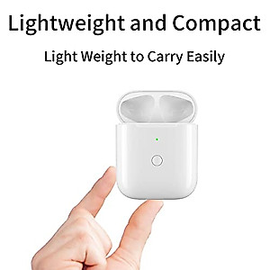 Wireless Charging Case Compatible with AirPods 1 2，Air pods Charger Case Replacement with Bluetooth Pairing Sync Button，no Aipods