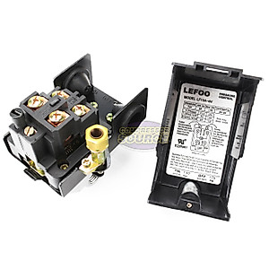 Heavy Duty 4port 26 Amp Air Compressor Pressure Switch Control Valve 140-175 PSI