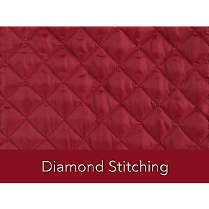 Covermates Keepsakes - Serveware Storage - Padded Protection - ID Window - Stain Resistant - Machine Washable - China Storage, Red