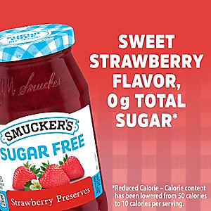 Smucker's Sugar Free Strawberry Preserves, 12.75 Ounces