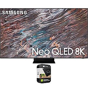SAMSUNG QN65QN800AFXZA 65 Inch Neo QLED 8K Smart TV Bundle with Premium 1 YR CPS Enhanced Protection Pack