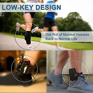 Feamero Ankle Monitor Cover Up for Scram, Gps, Alcohol Monitor Ankle Bracelet, Adjustable Velcro Straps, Protective Cover, Shock Absorbing, Ankle Monitor Bracelet Cover for Women & Men (L/XL)