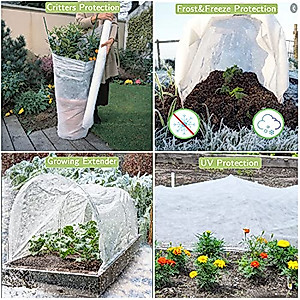 Airstar Plant Covers, Garden Floating Row Cover 7’×25’ Fabric Non-Woven for Frost Protection Freeze Protection for Vegetables Fruit Tree Plant Frost Blanket Cover for Cold Weather(Hoops Not Included)