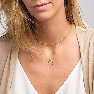 M MOOHAM Initial Necklaces for Women, Initial Necklace K Necklace for Girls Gold Initial Necklace for Women Letter Necklace Gifts for Teen Girls Necklaces for Teen Girls Jewelry for Teen Girls