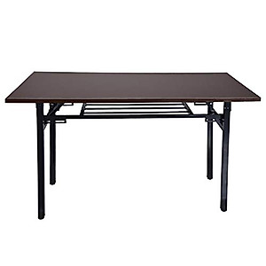 KEO Folding Desk, 2 Tier, No Assembly, Computer Desk Home Office Desk Study Writing Table for Small Space Offices (47.3 inches)