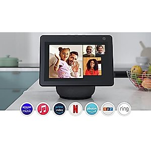 Echo Show 10 (3rd Gen) | HD smart display with motion and Alexa | Charcoal