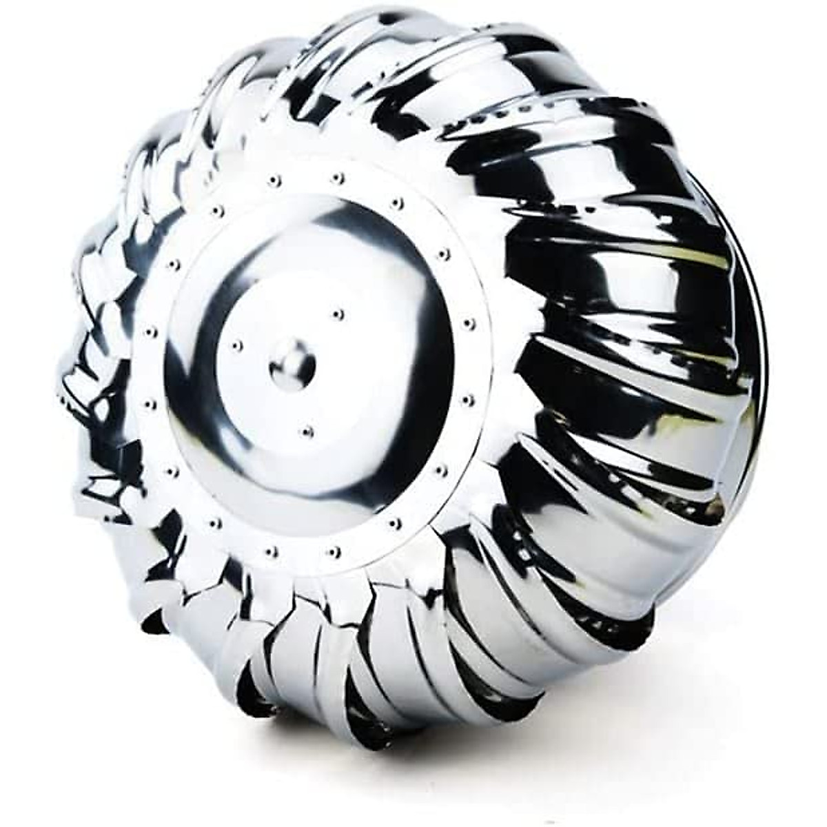 Stainless Steel 201 Non Power Roof Ventilator, Wind Turbines Attic Air Vent Ventilating Fan (Size : 110mm)