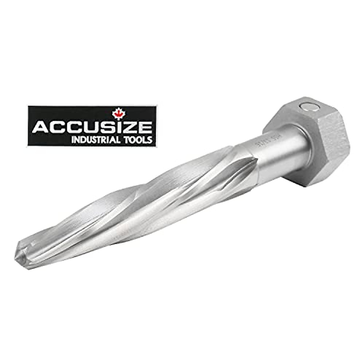 Accusize Industrial Tools 13/16 inch Bridge Reamer, Magnetic Hex Shank, Hss Spiral Flutes Aligning Reamers, Car Reamers, 1523-8035