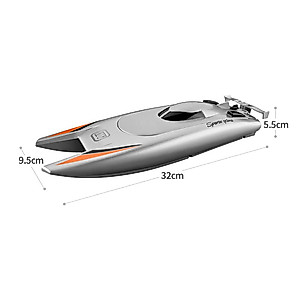 RC Speedboat 2.4GHz Remote Control Boat Ship with High Speed RC Yacht for Kids Adults Boys Girls Racing Boats with 3 Rechargeable Batteries Children's Pool Toy