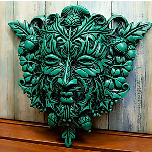 PIÑATAS OLE Green Acorn and Clover Greenman Unique Wall Plaque Figure by Maxine Miller - Favorite Decor Store