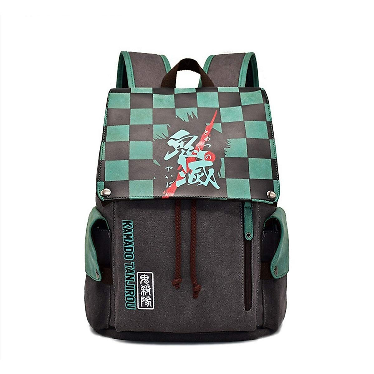 Afoxsos Japanese Anime Backpacks - Unisex Canvas Shoulders bag for school and office(10.6"x4.7"x16.5"Inh,Multicolors)