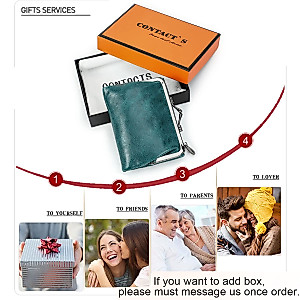 Contacts Womens Kiss Lock Wallet Leather Small Zipper Coin Pocket for Women Blue Bifold Rfid Clasp Purse Card Holder with Photo Window