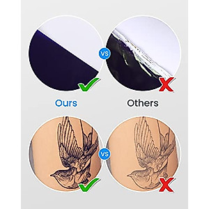 Phomemo Tattoo Transfer Paper - 100 Sheets A4 Size, Thermal Stencil Paper for Tattoo Transfer Kit - Commercial & Personal Use, DIY Tattoo Tracing Paper Compatible with M08F Printer & Tattoo Supplies