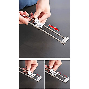 Adjustable Stainless Steel Jar Opener Professional Manual Jar Bottle Opener, Good To Grip Jar Bottle Opener, Lids Remover（Without Canned Food）