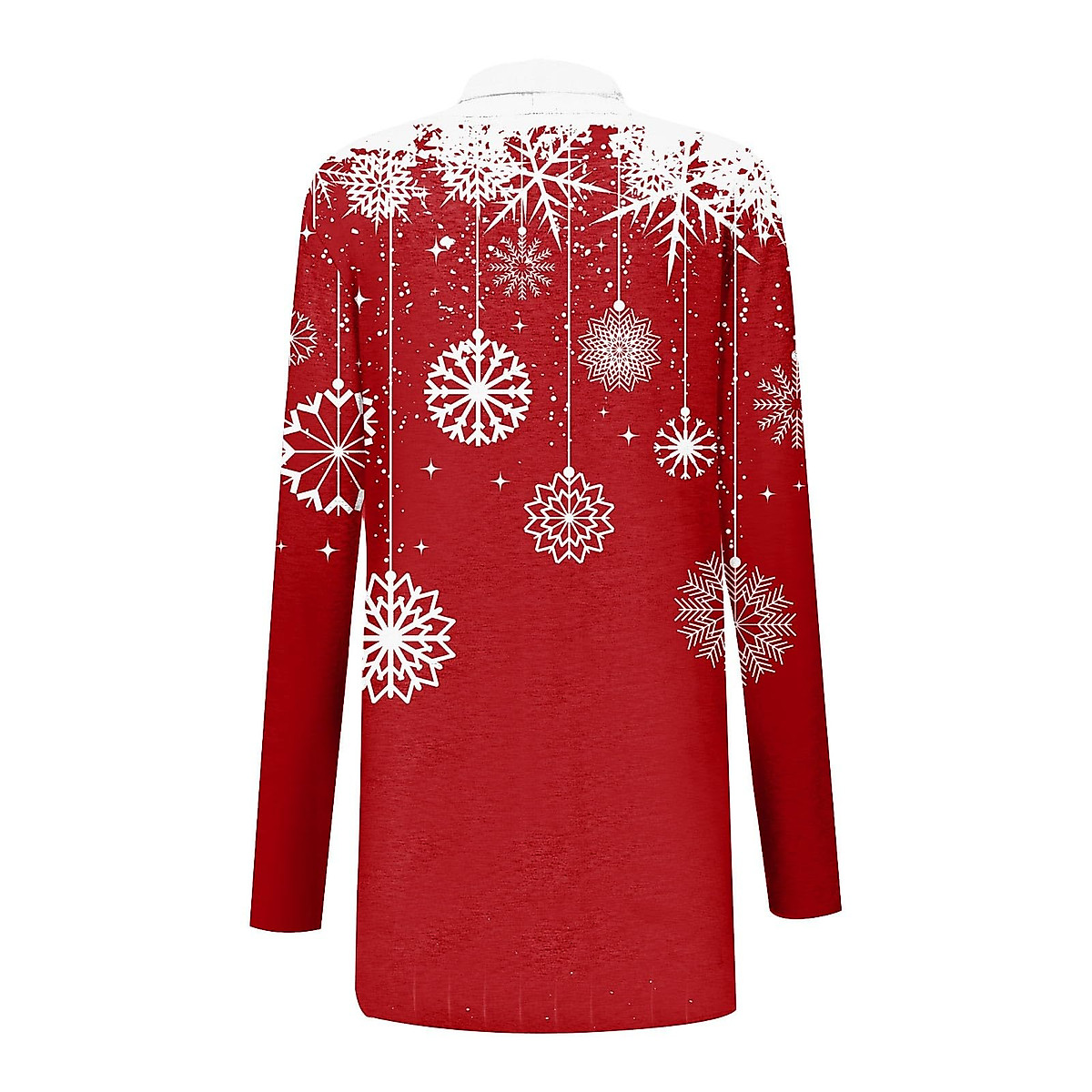 MABUTINGTI Christmas Cardigan Christmas Cardigan Long Cardigans for Women Trendy Cute Pattern Lighweight with Long Sleeve Open Front Outwear Wine XX-Large