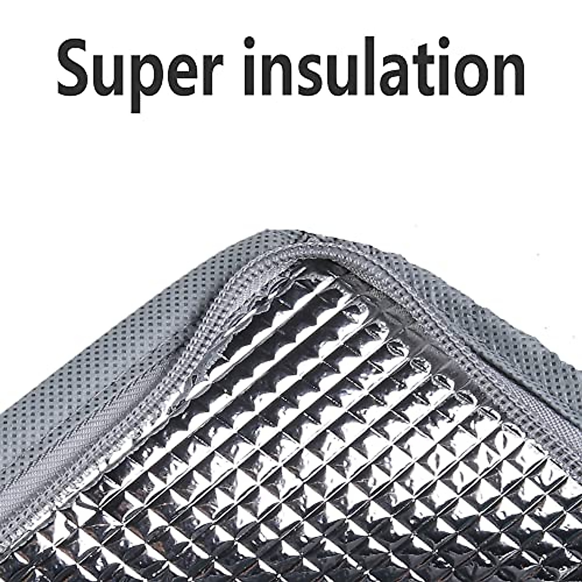 musbus insulated trunk organizer car cooler bag 4 packs XL-Large Insulated Grocery shopping bags, Reusable grey zipped zipper,Collapsible,tote,cooler,groceries,Recycled Material Warm Foldable