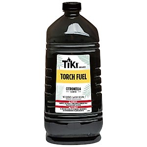 TIKI Brand Easy Pour Tiki Torch Fuel for Outdoors, Citronella Scented - 128 oz, 1216202