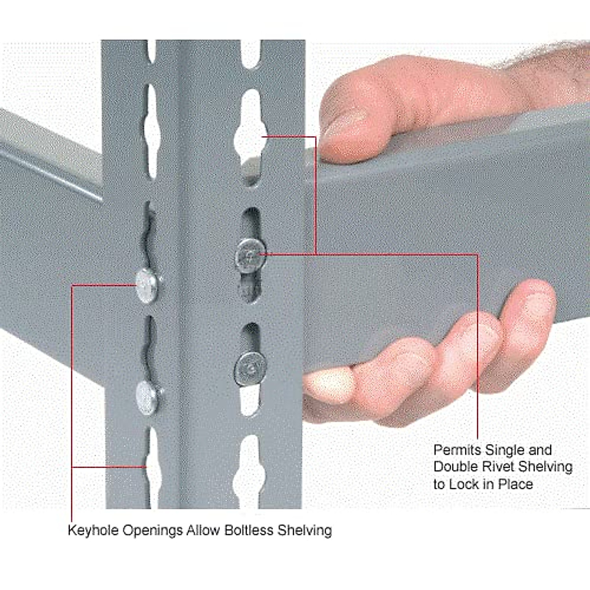 Global Industrial 3' High Angle Post, Gray, 4/Pk