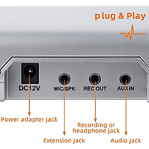 Retekess TW101 Window Speaker Support Mute, External Audio, Intercommunication Microphone for Business, Travel Agency, Hospital, School