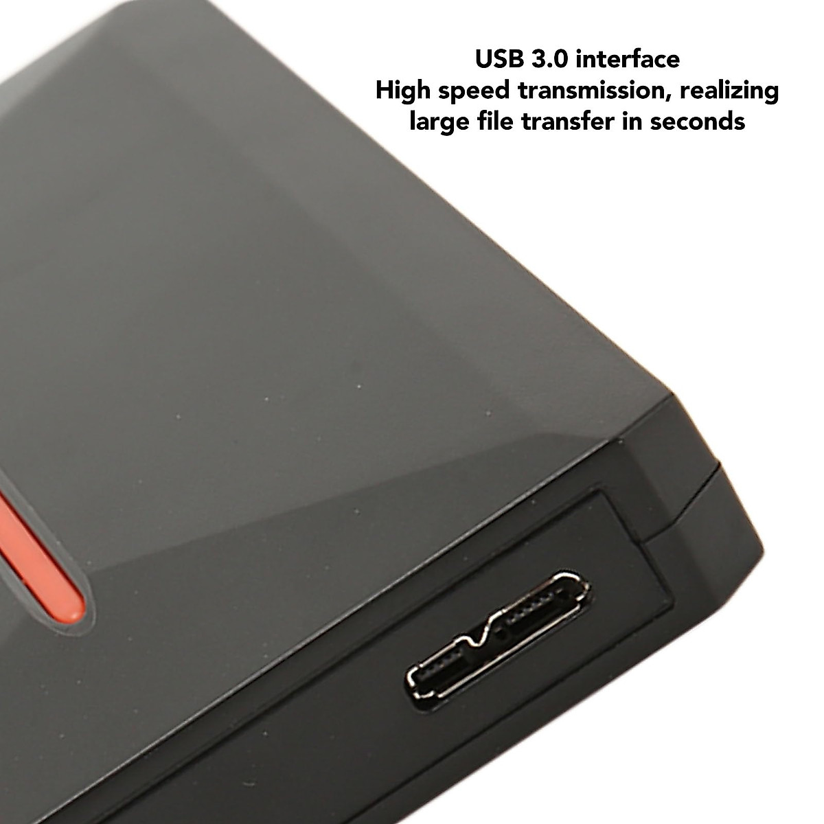 2.5inchExternal Hard Drive Enclosure, 5Gbps Transfer Speed, Plug and Play, Supports up to 2TB, for Windows, for Lunix for OS X