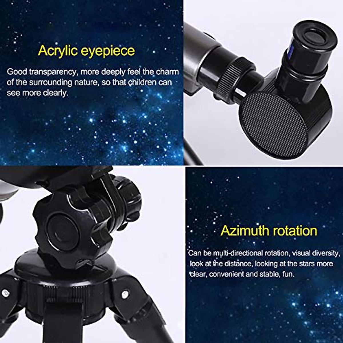 GREFER Refractor Telescopes for Astronomy Beginners Adults& Kids,High Definition Night Stargazing Vision Telescope White
