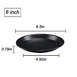 2 PCS Pizza Pan for Oven Non-Stick Bakeware Aluminum alloy Thicken Round 6 inch Pizza Tray Pizza Bakeware Set Nonstick Kitchenware Baking Pan for Restaurant Home Pizza Baking Dishwasher Safe