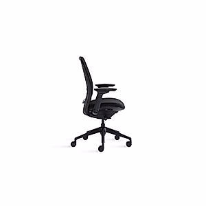 Steelcase Series 2 Office Chair, Graphite Frame, Cogent Connect Licorice