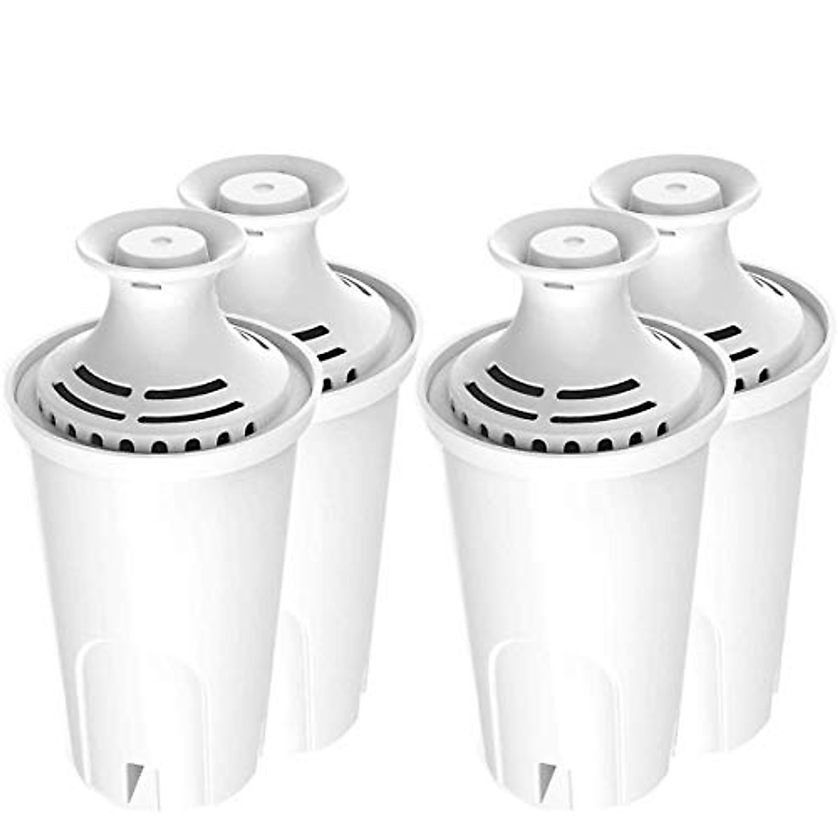Replacement for Brita® Standard Water Filter，Pitcher Water Filter Compatible with Classic OB03, Mavea 107007, and More, NSF Certified Pitcher Water Filter, 1 Year Filter Supply, 4 Packs