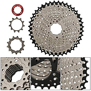 CCYLEZ Bike Freewheel, Ultra Light Series 10 Speed Cassette Alloy Ultralight Freewheel Bicycle Accessory for Mountain Bicycle Road Bike