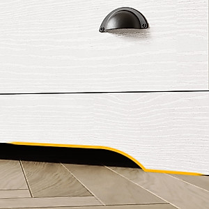 LIKIMIO Dresser for Bedroom 6 Drawer with Charging Station, TV Stand Storage Chest of Drawers for Living Room Hallway Entryway, MDF Board, White