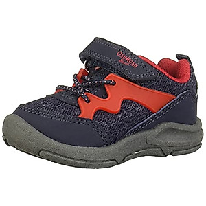 OshKosh B'Gosh B'Gosh Everplay Wizard Kids’ Tennis Shoes Boys’ Sneakers, Navy/Red, 4 Toddler